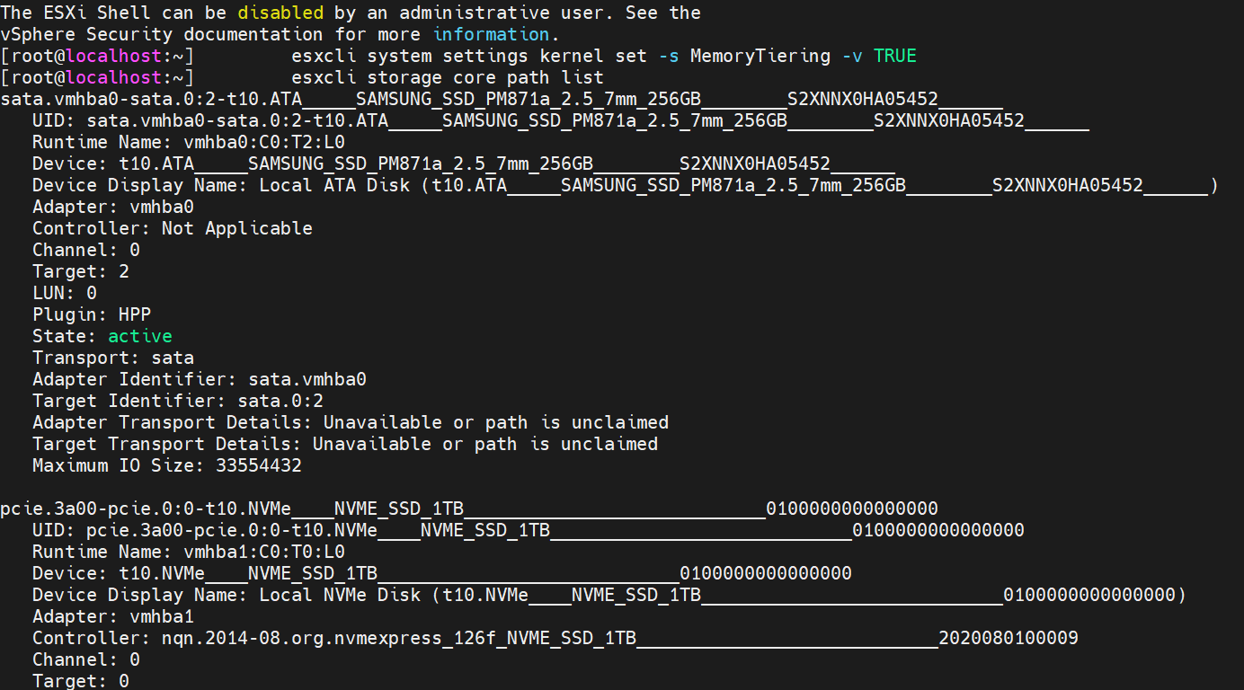 How to Successfully Configure NVMe Memory Tiering in ESXi 8 – AgileOps